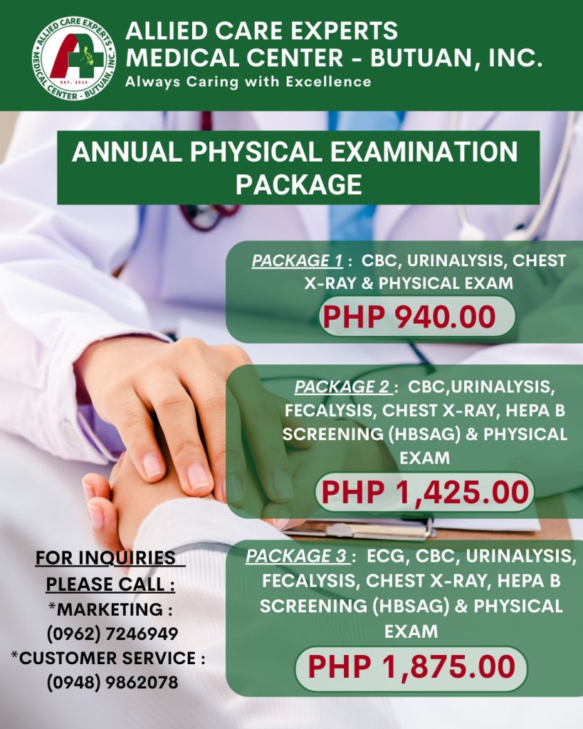Annual Physical Examination (APE) Packages – Allied Care Experts ...